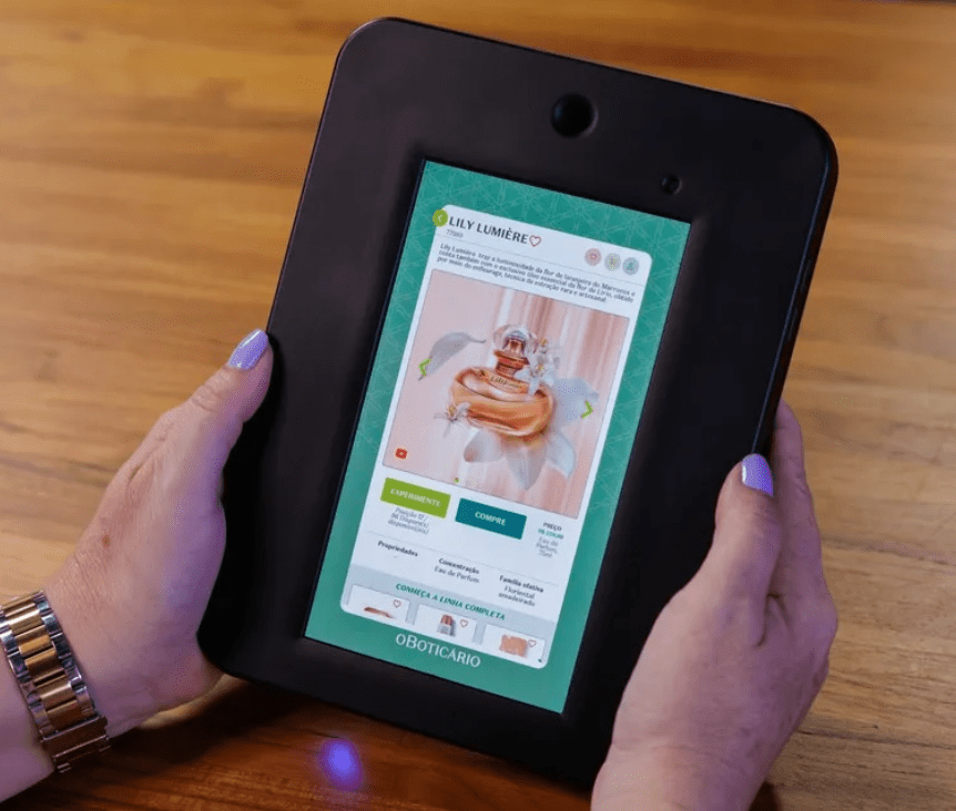 Grupo Boticário inova com tablets que liberam fragrâncias e catálogo ...