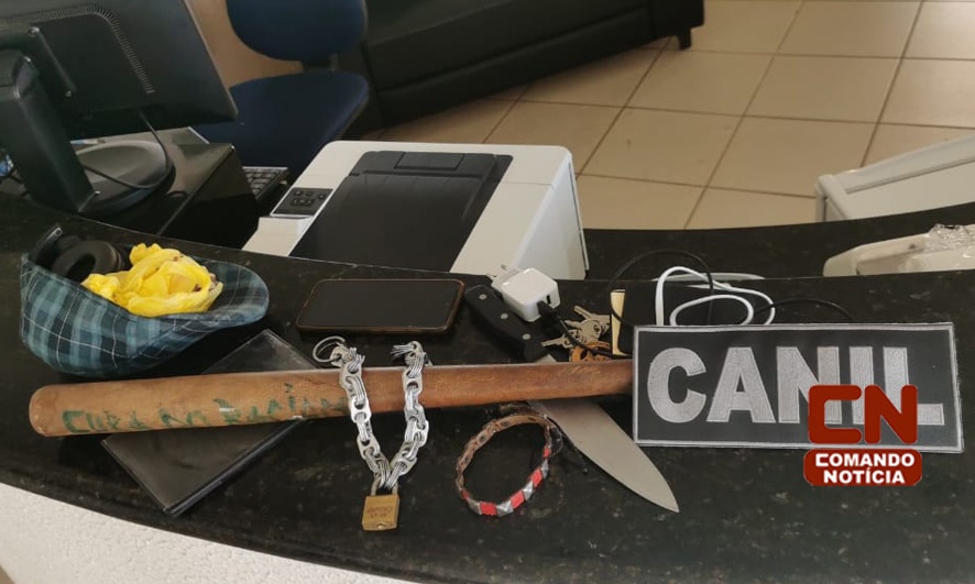 Filho é detido com taco de beisebol e faca, após fazer ameaças contra ...