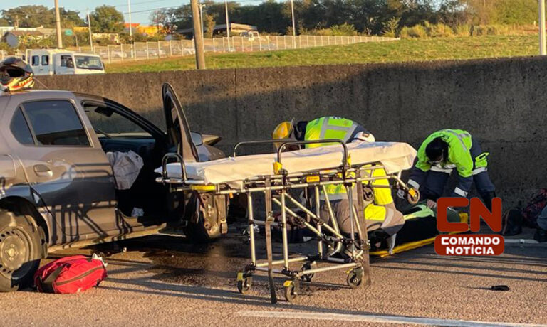 Batida contra mureta de proteção deixa duas pessoas feridas na SP-75 em ...