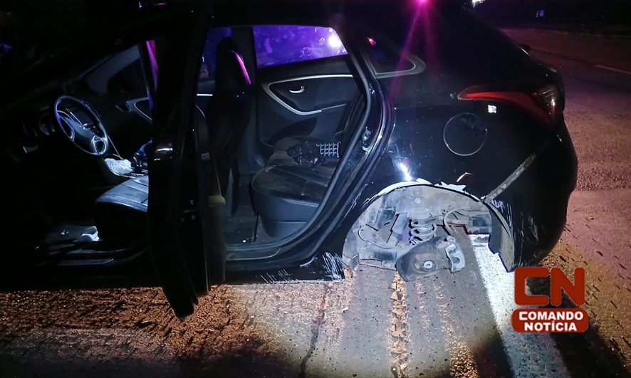 Carro invade pista contrária, roda se solta e bate em outro veículo na SP-75 – Comando Notícia