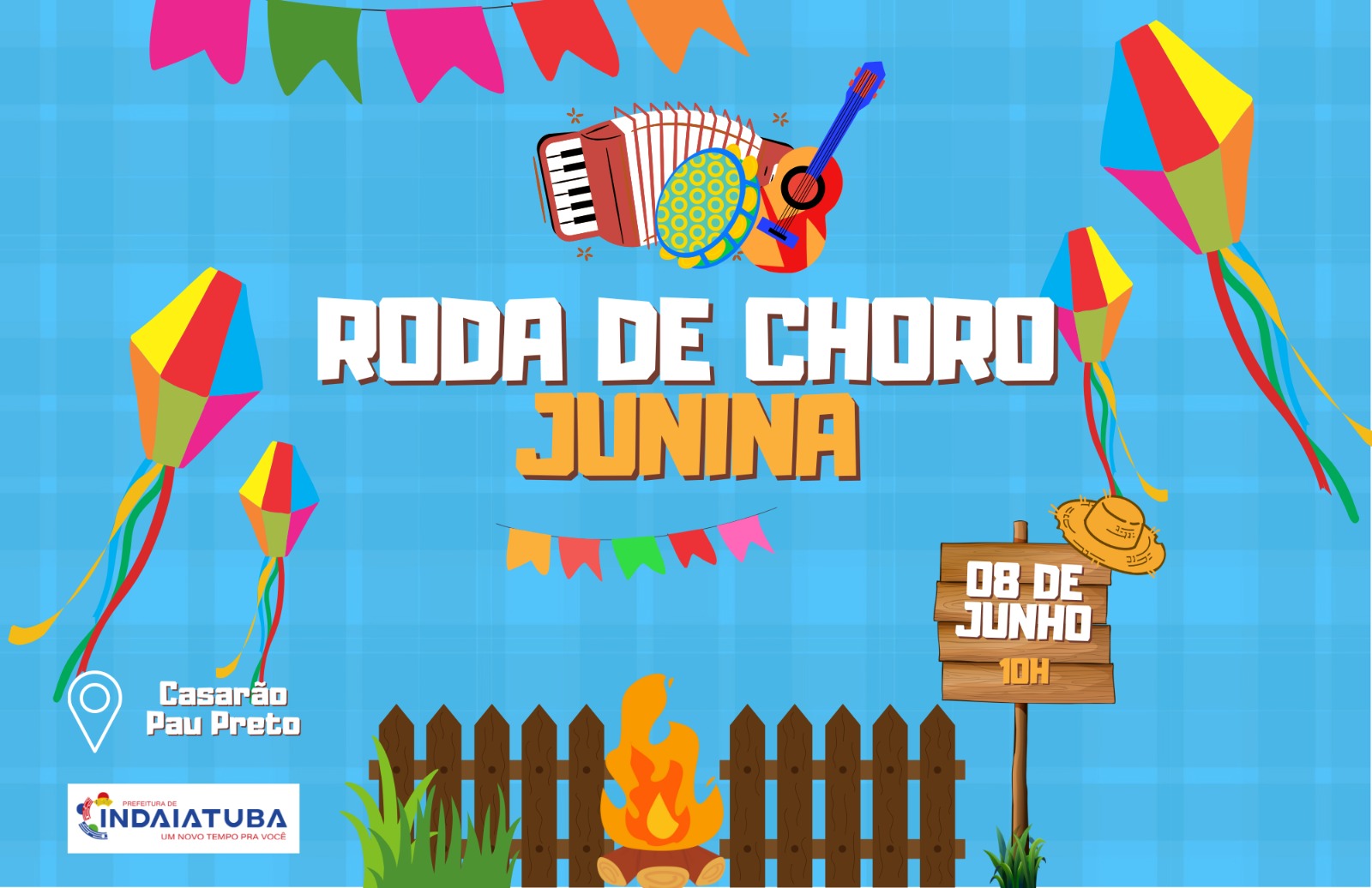 Roda de Choro Junina agita Casarão Pau Preto no próximo domingo (08/6) – Comando Notícia